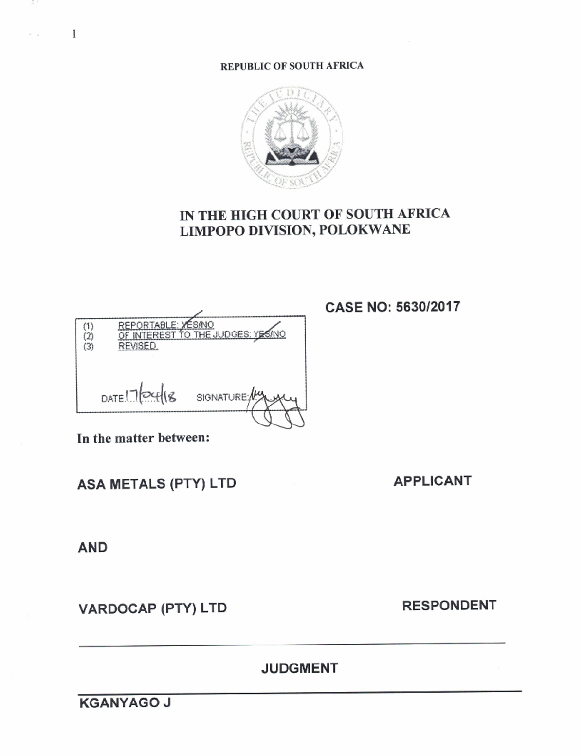 12 - Case law - CSL2601 - Studocu