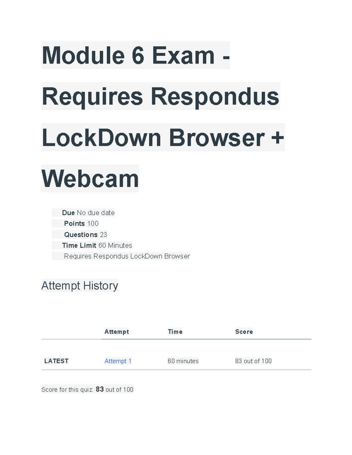 BIOD 152 M6 Exam - Study guide - Module 6 Exam - Requires Respondus ...