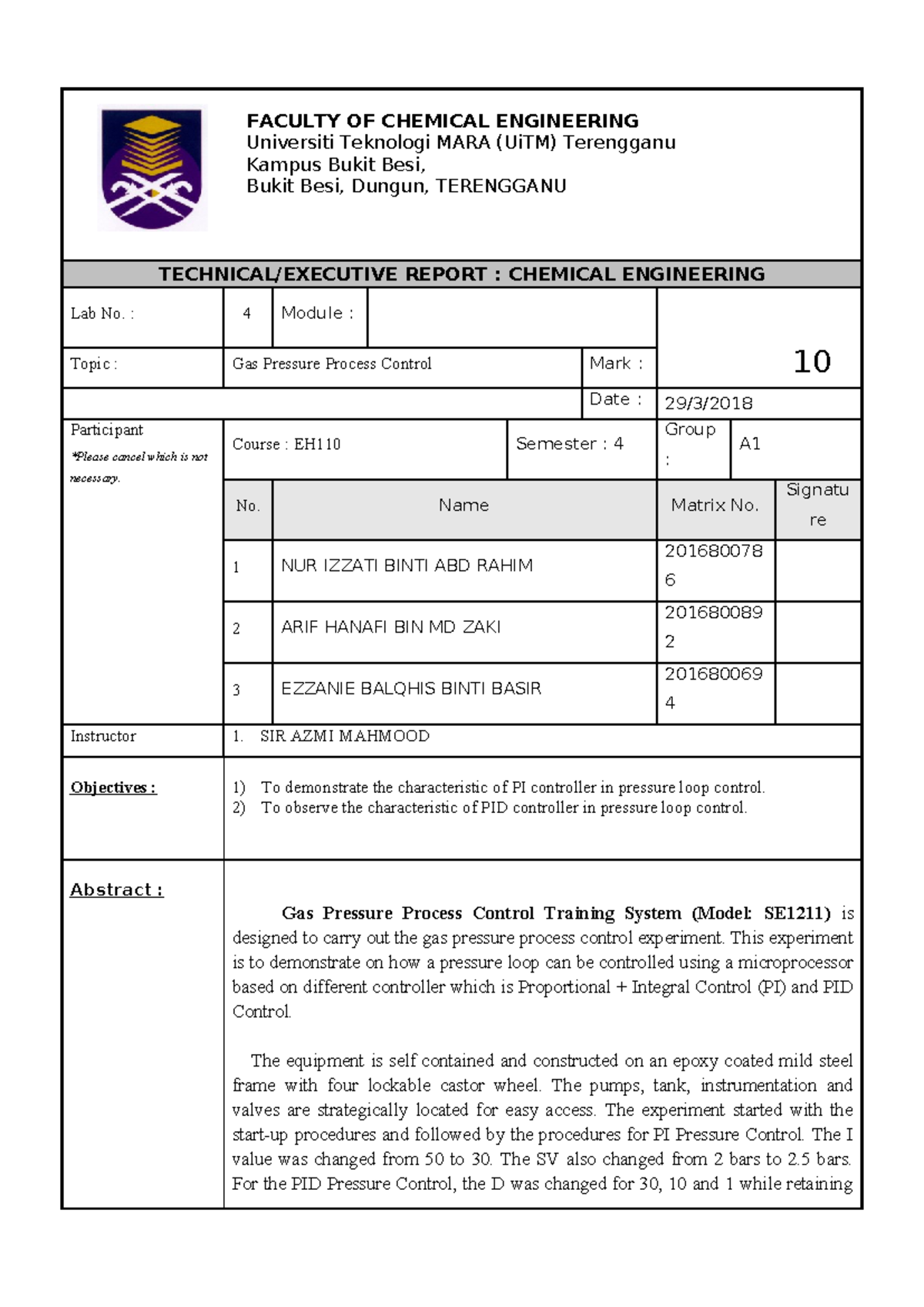 Pdfcoffee - guys i’m not a big - FACULTY OF CHEMICAL ENGINEERING ...