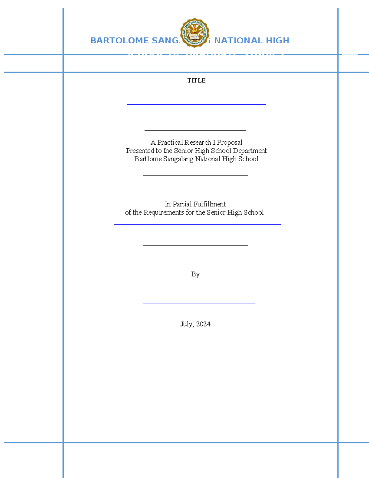 PR1- Template- Chapter-1-5-2 - i BARTOLOME SANGALANG NATIONAL HIGH ...