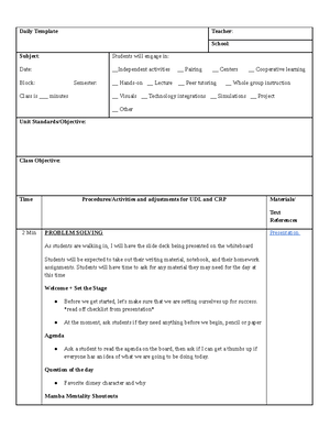 Copy of Left Hand Column Tool - Sample Process: Think of an ...