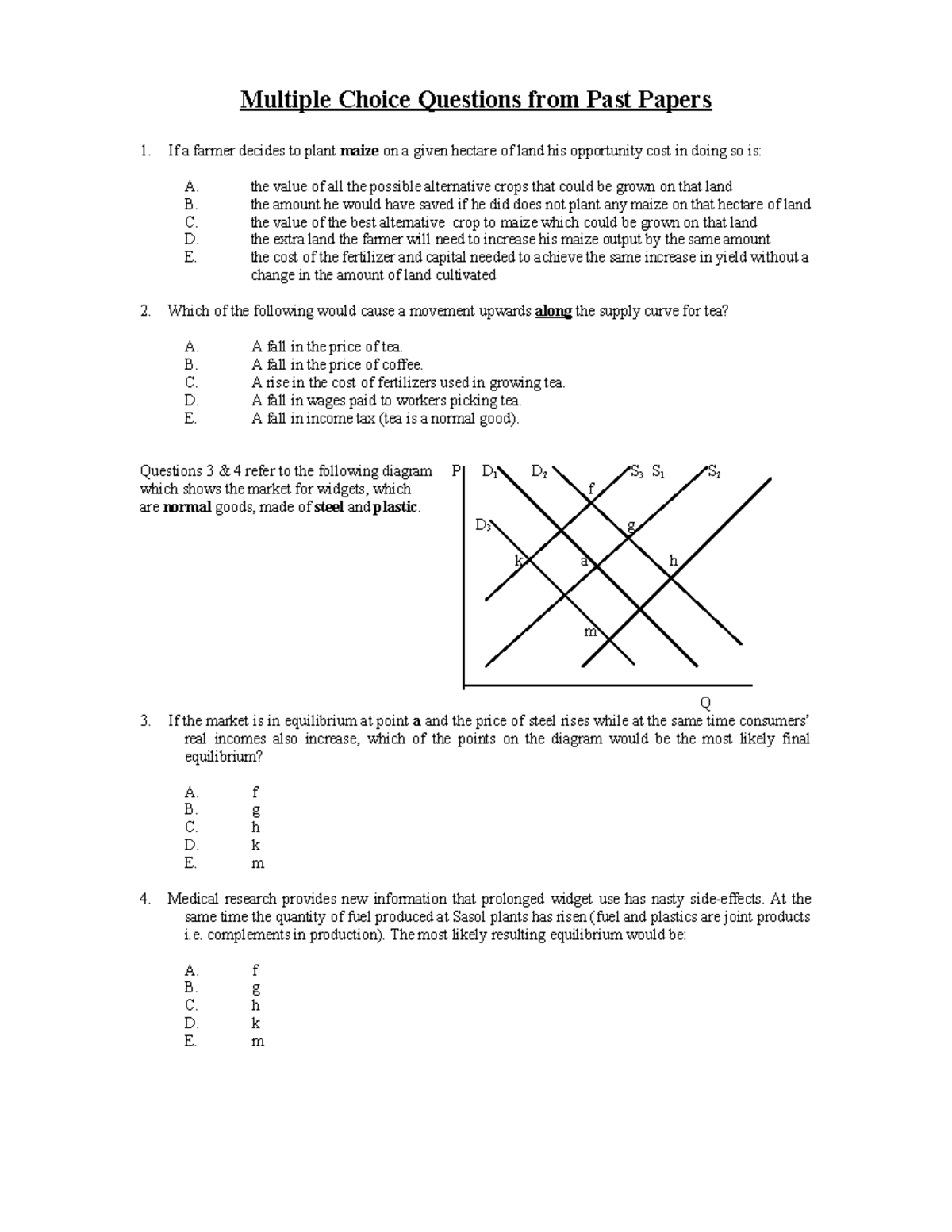 ECO Sample/practice exam, questions - Multiple Choice Questions from ...
