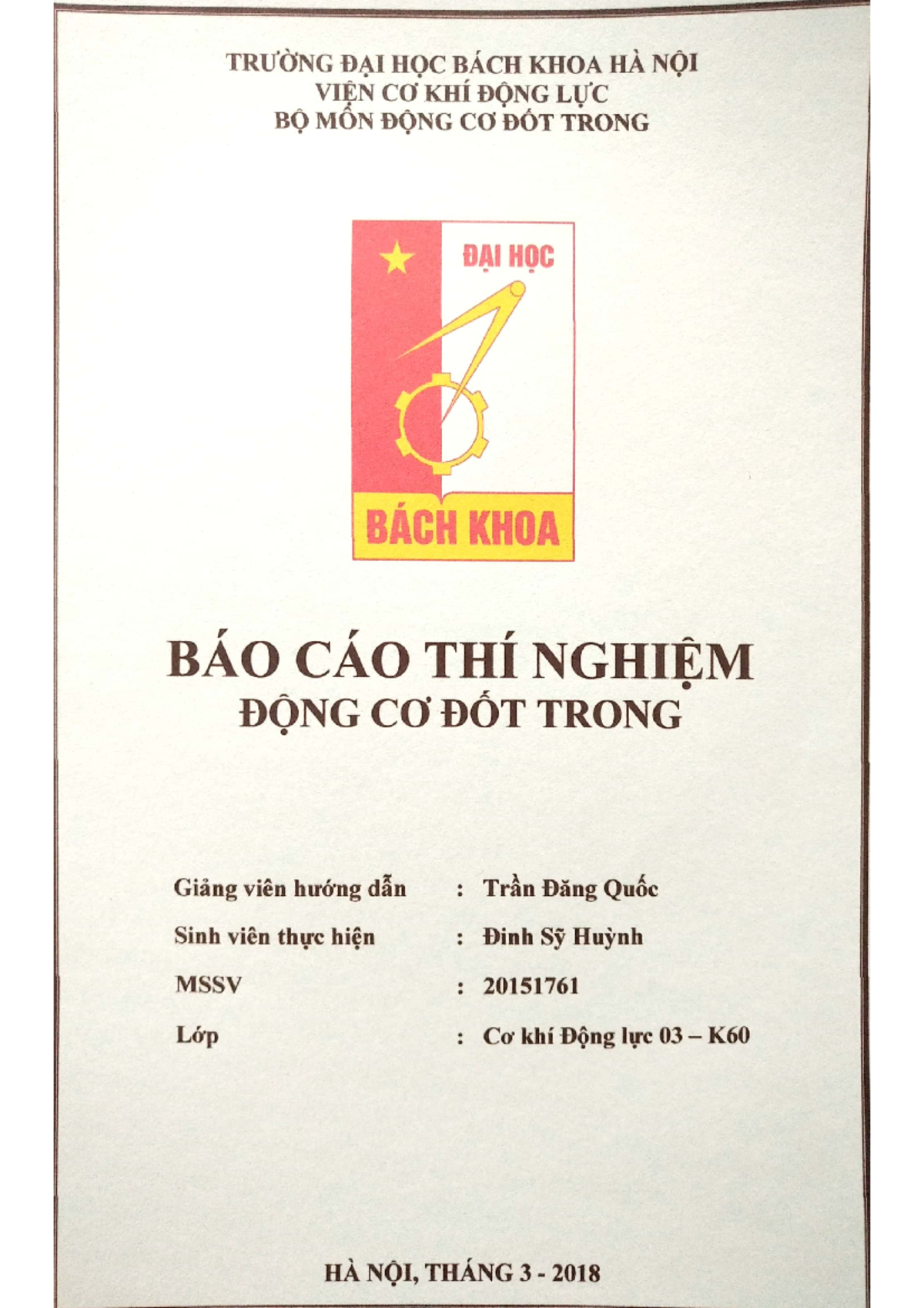 Tme 04 02 02 bao cao thi nghiem - Sức bền vật liệu 2 - Studocu