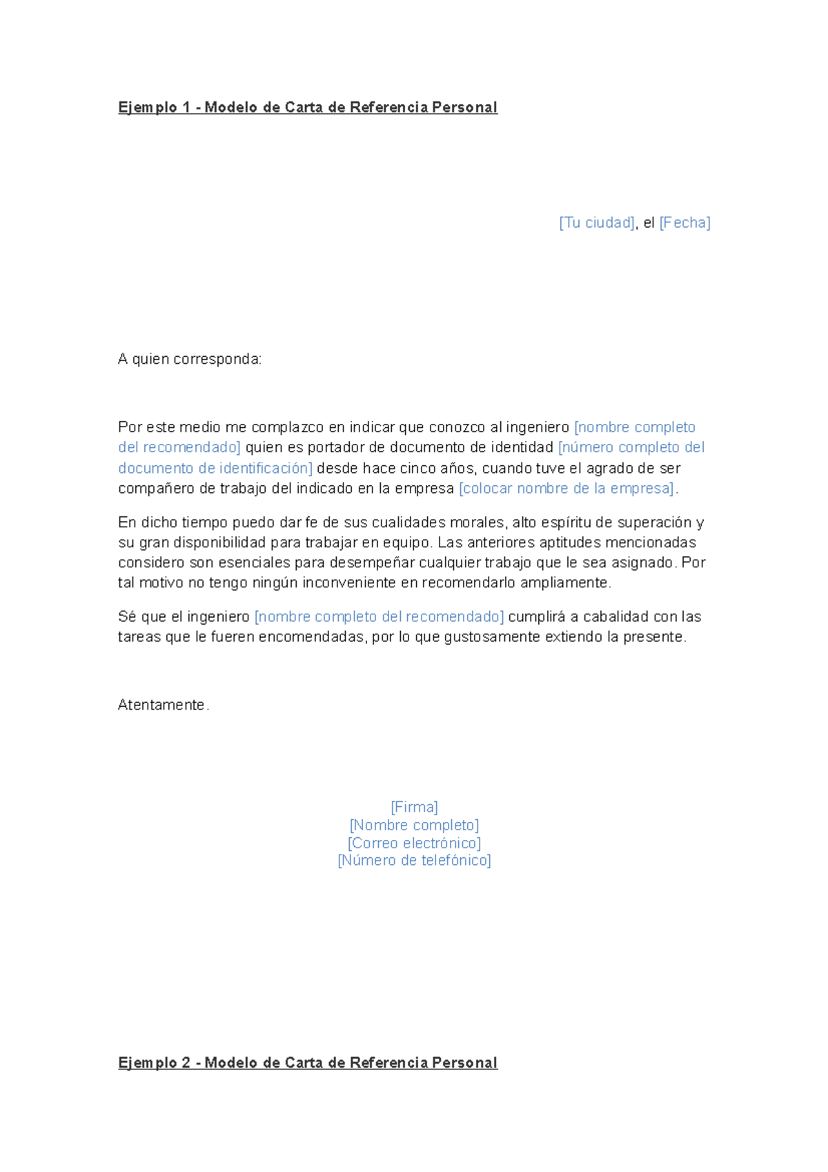 2-5-modelo-de-carta-de-referencia-personal 39 - Ejemplo 1 - Modelo de Carta de Referencia ...