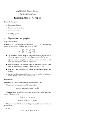 Graph Theory Notes - Graph Theory 1 Introduction 1 Basic definitions ...