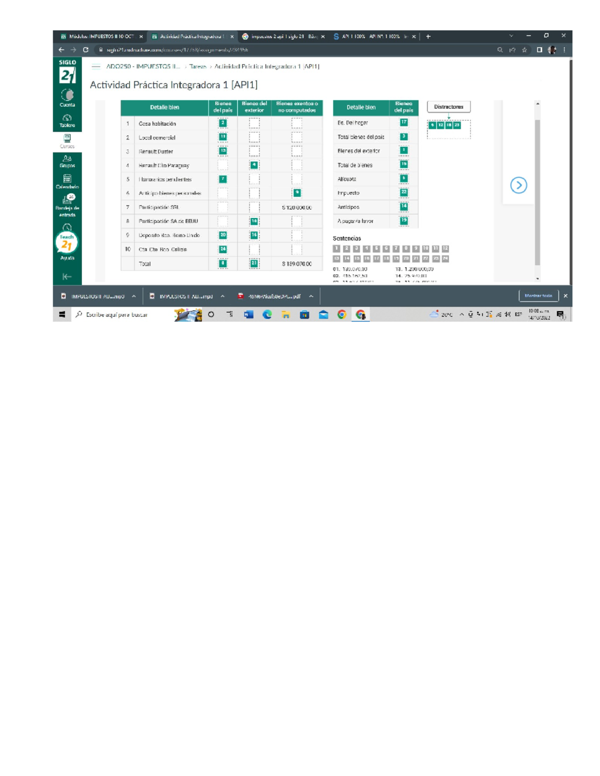 Api Impuestos 2 - Api - Módulos: IMPUESTOS II x Actividad Práctica Integradora 1 x impuestos 2 ...