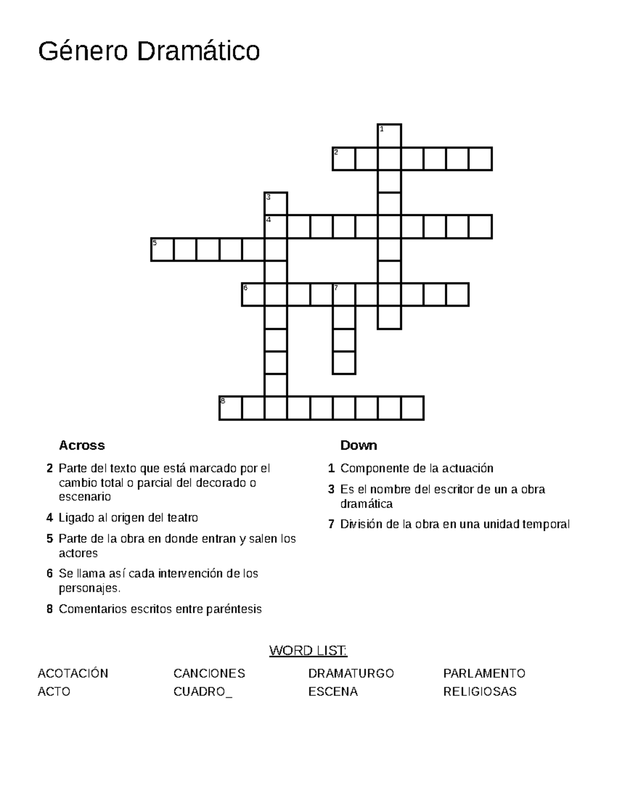 Genero-Dramatico-1710723731 - Género Dramático Across Down ACOTACIÓN ...