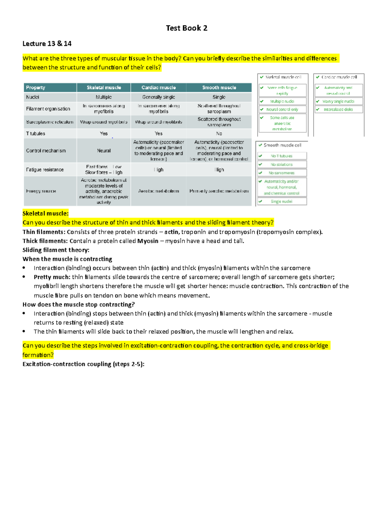 Test Book 2 - Exam Preparation - Test Book 2 Lecture 13 & 14 What are ...