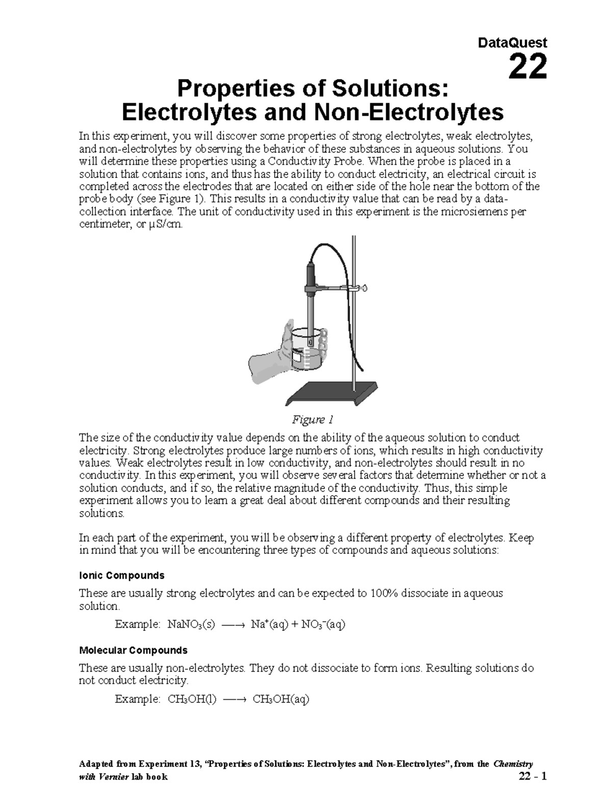 22 Electrolytes Nspire Student - Adapted from Experiment 13 ...