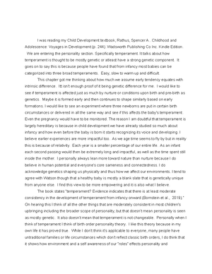 Child development paper observation - I babysit a four year old boy ...