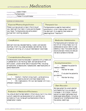 Active Learning Template medication-4 - ACTIVE LEARNING TEMPLATES ...