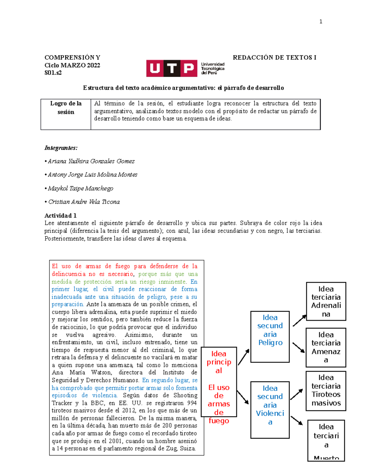 Tarea 2 CYRT Grupo - ayuda - 1 COMPRENSIÓN Y REDACCIÓN DE TEXTOS I ...