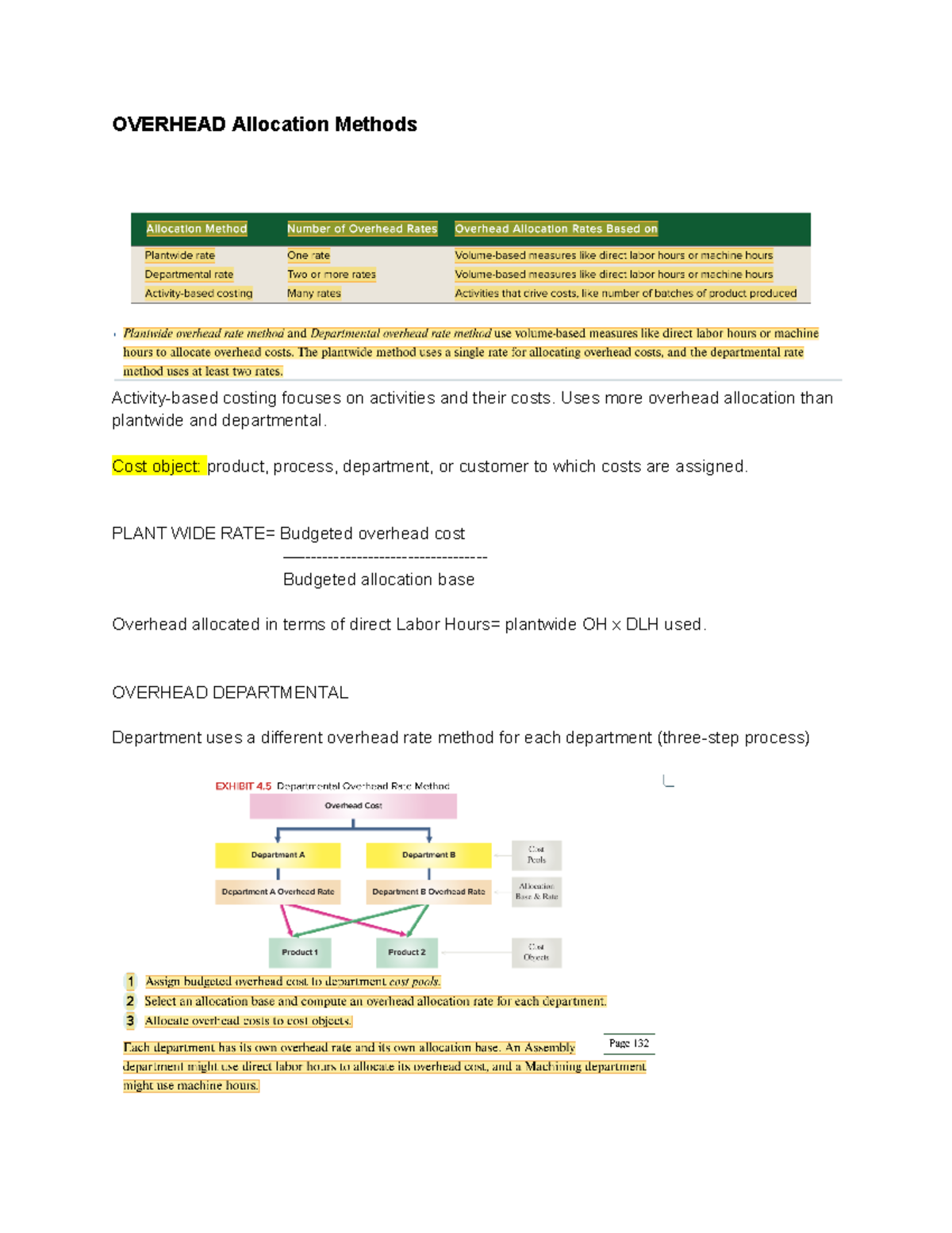 CHP 4 Managerial ACCT - Accounting 2 Unit 1, Chp 4. Prof. Kari Gingrich ...