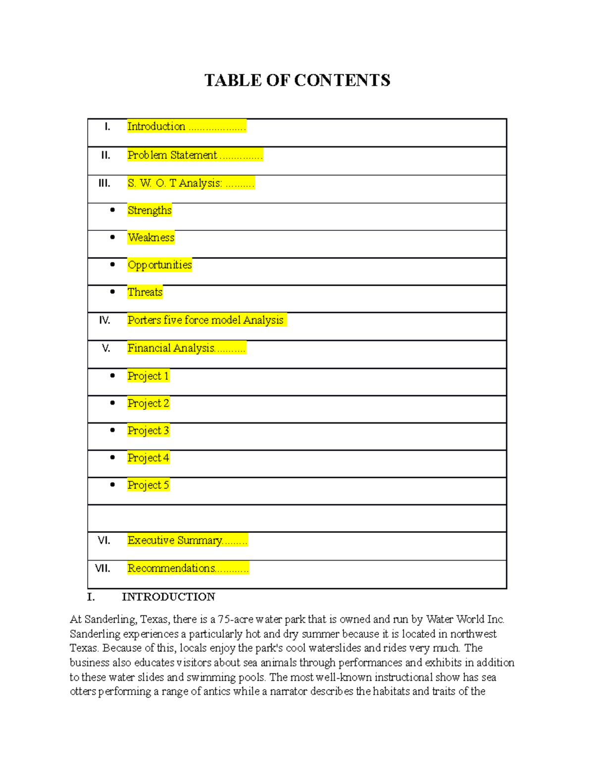 Capstone final presentation - TABLE OF CONTENTS I. INTRODUCTION At ...
