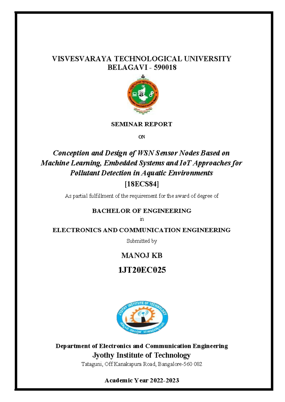 Technical Seminar Report Template corrected - VISVESVARAYA ...