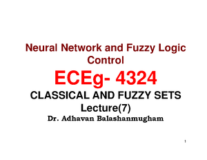 Neural Network and Fuzzy Logic lecture 8-Study - Neural Network and Fuzzy Logic Control ECEg ...