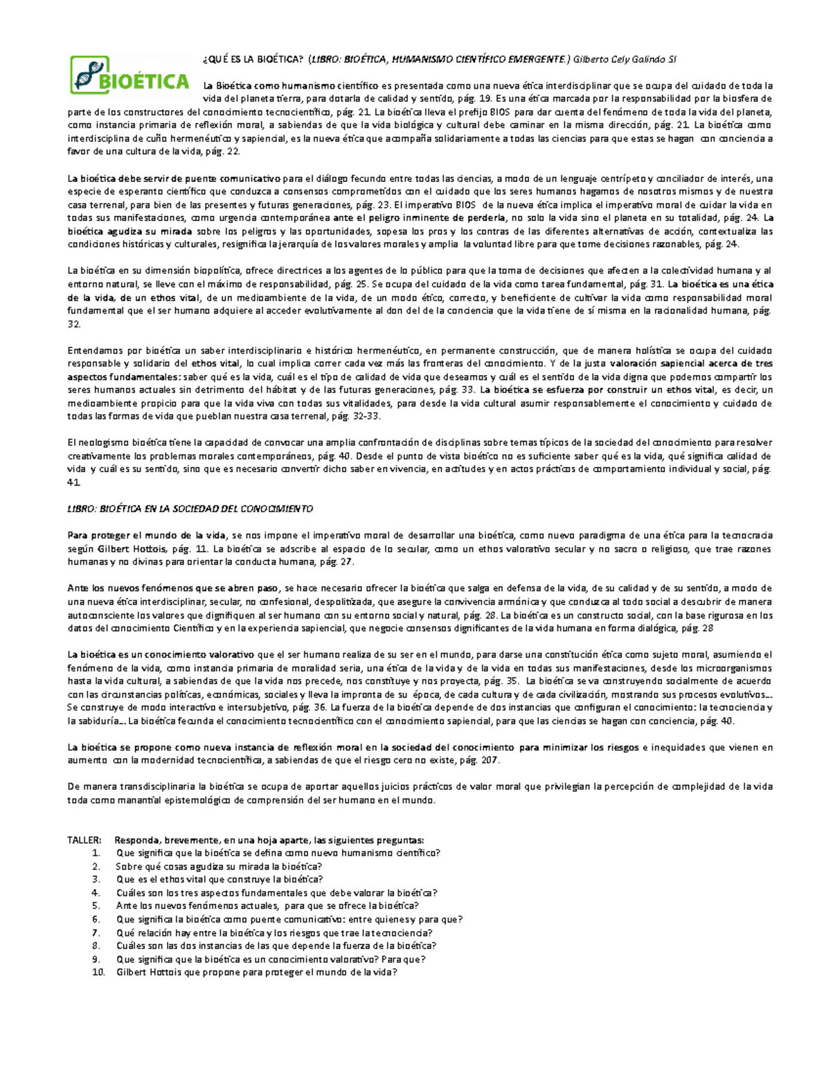 1 Que Es La Bioetica Y La Soc Del Conocimiento Corregido ¿quÉ Es La