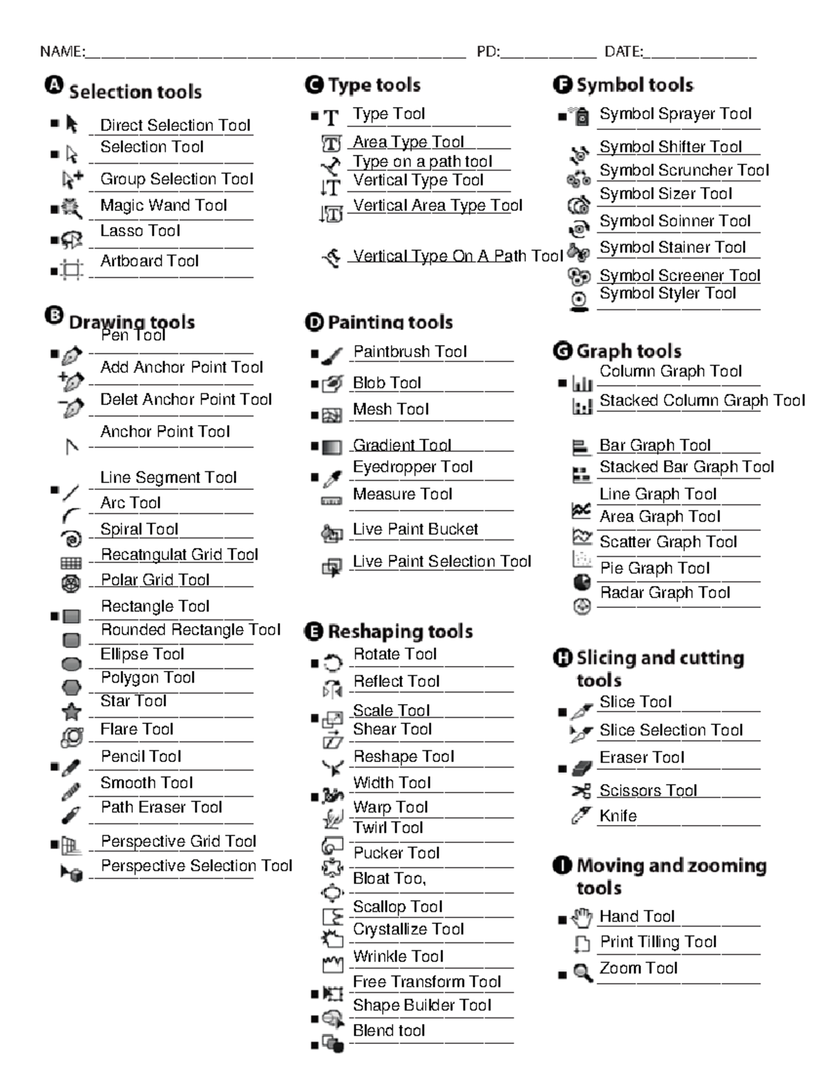 Illtoolsworksheet - NAME ...