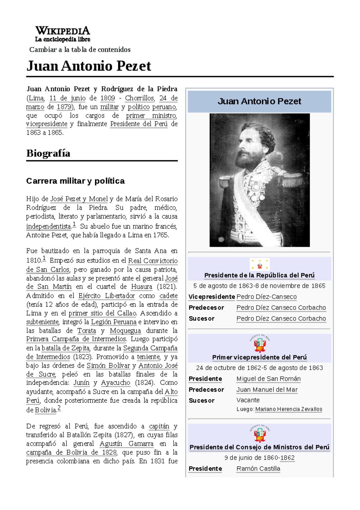 Juan Antonio Pezet - Leer si es necesario - Juan Antonio Pezet ...