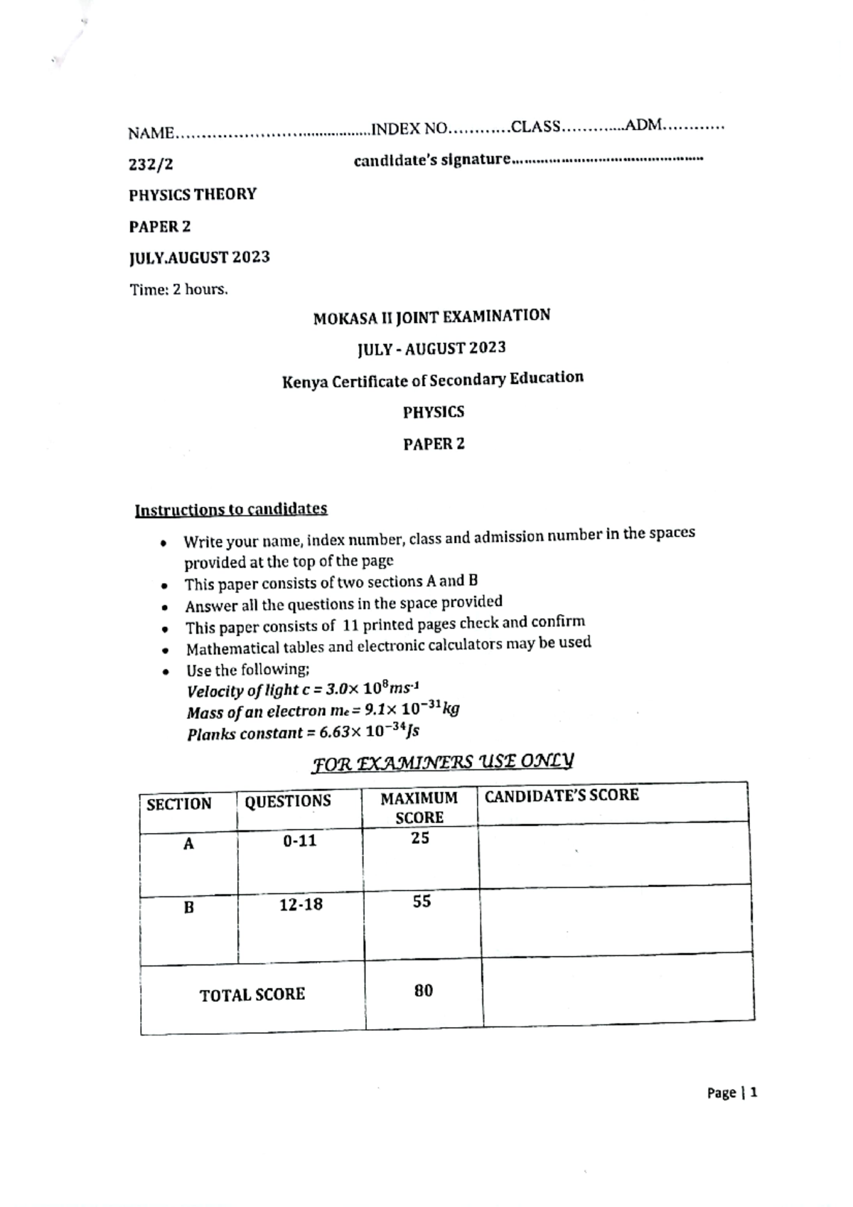 Phy p2 - Revison ppr - Statistical Data Analysis - Studocu