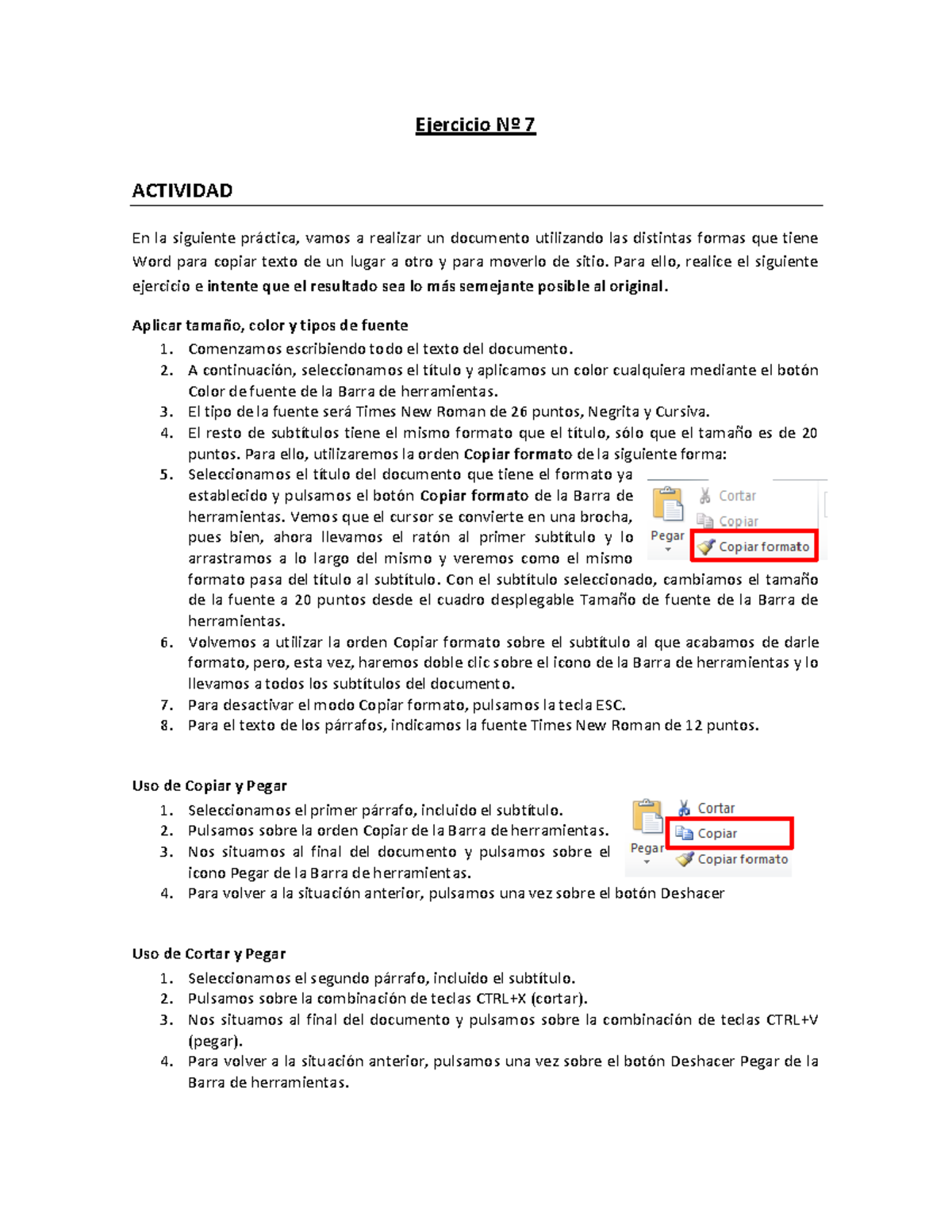 TP3 - Ejercicio Nº 7 ACTIVIDAD En la siguiente práctica, vamos a realizar un documento ...