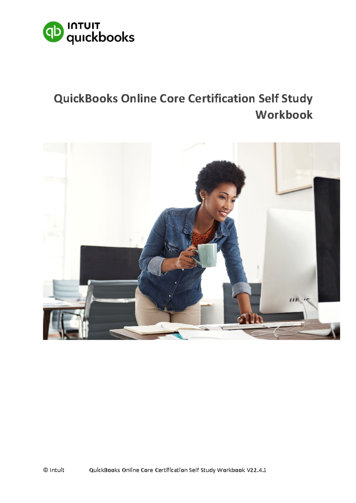 Quick Books Online Core Certification Self Study Workbook V22 ...