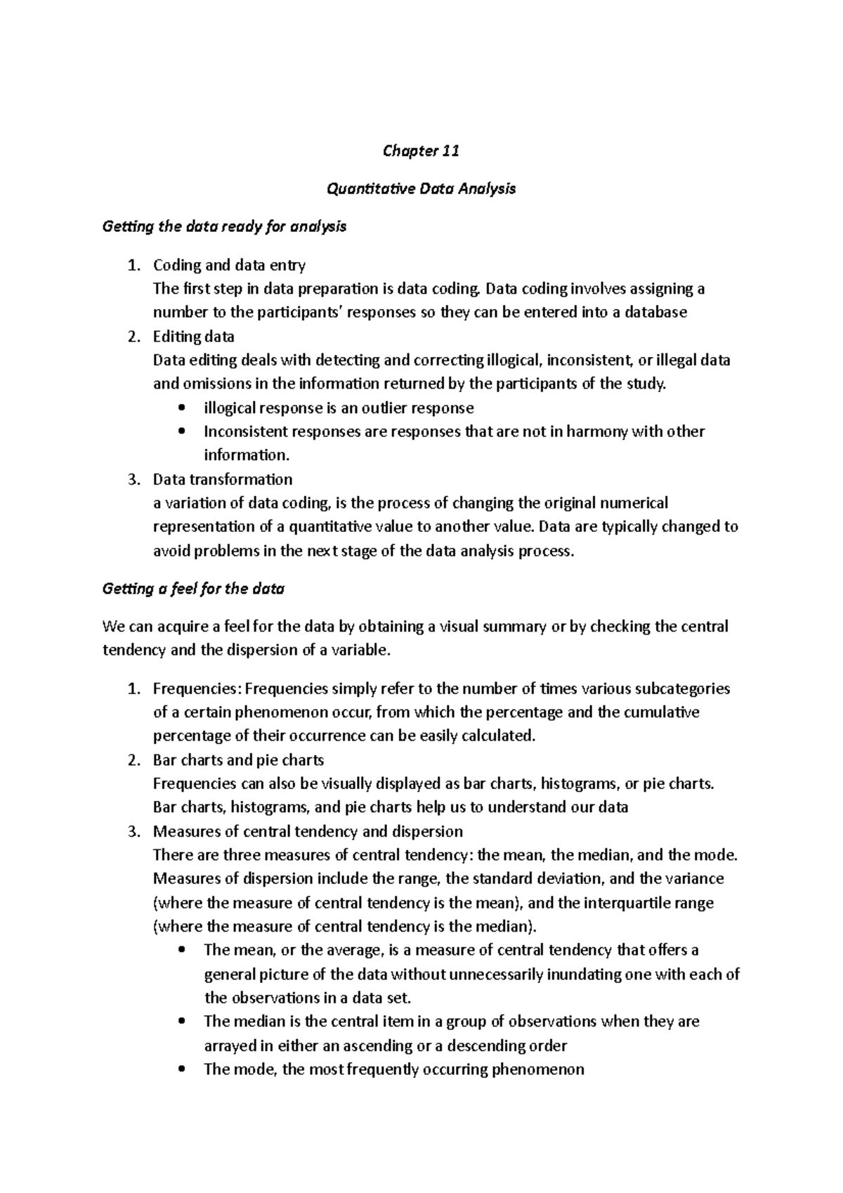Summary 11 12 13 Research Methods For Business Chapter 11 summary-11-12-13-research-methods-for-business-chapter-11