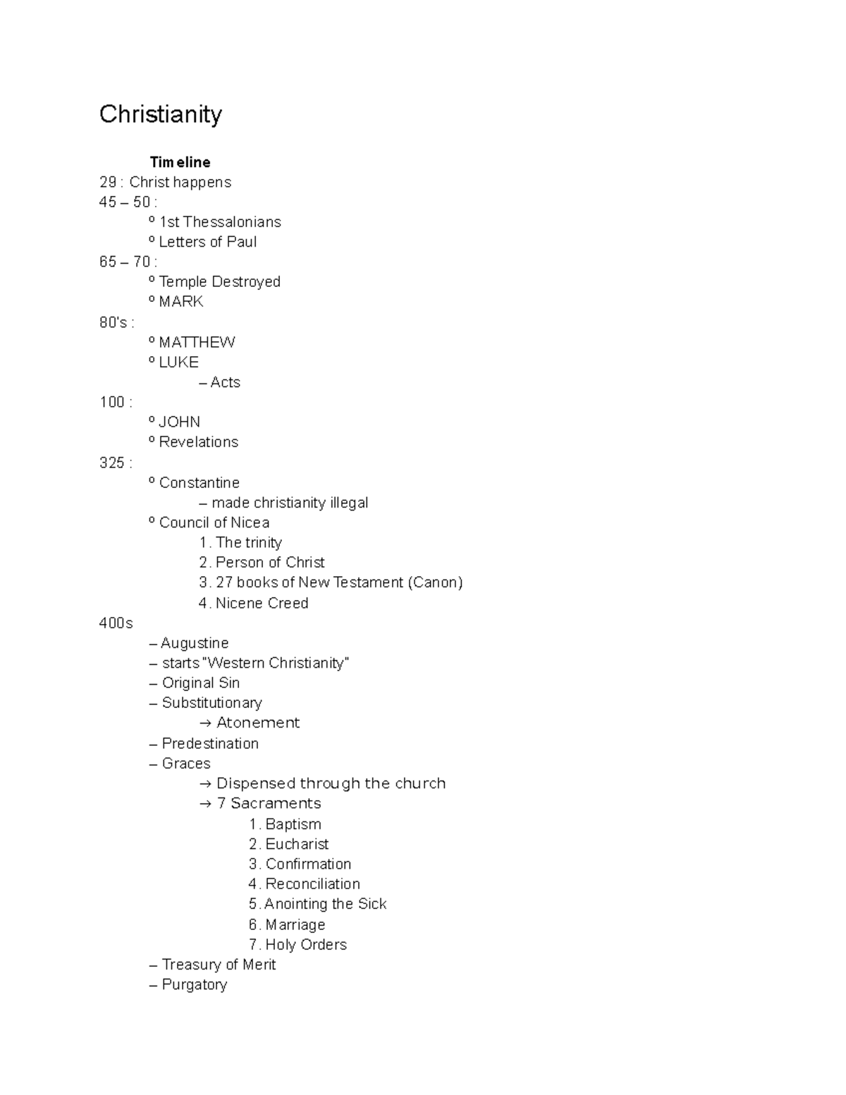 World Religions: Chrisitianity - Christianity Timeline 29 : Christ ...