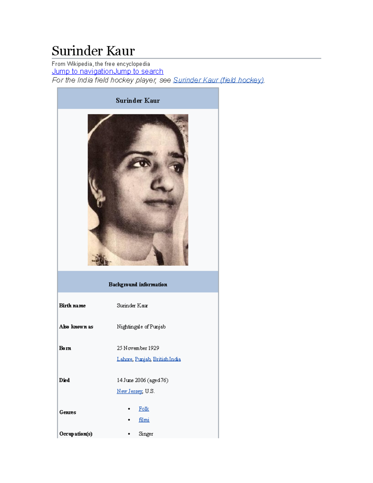 History- Universal-8925 - Surinder Kaur From Wikipedia, the free ...