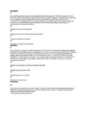 MGA URI NG PAGLALARAWAN - MGA URI NG PAGLALARAWAN Paglalarawan Isang ...