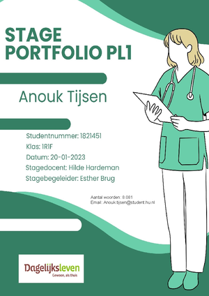 Stagewerkplan af - Grade: 7 - stagewerkplan P10 werken in de ...