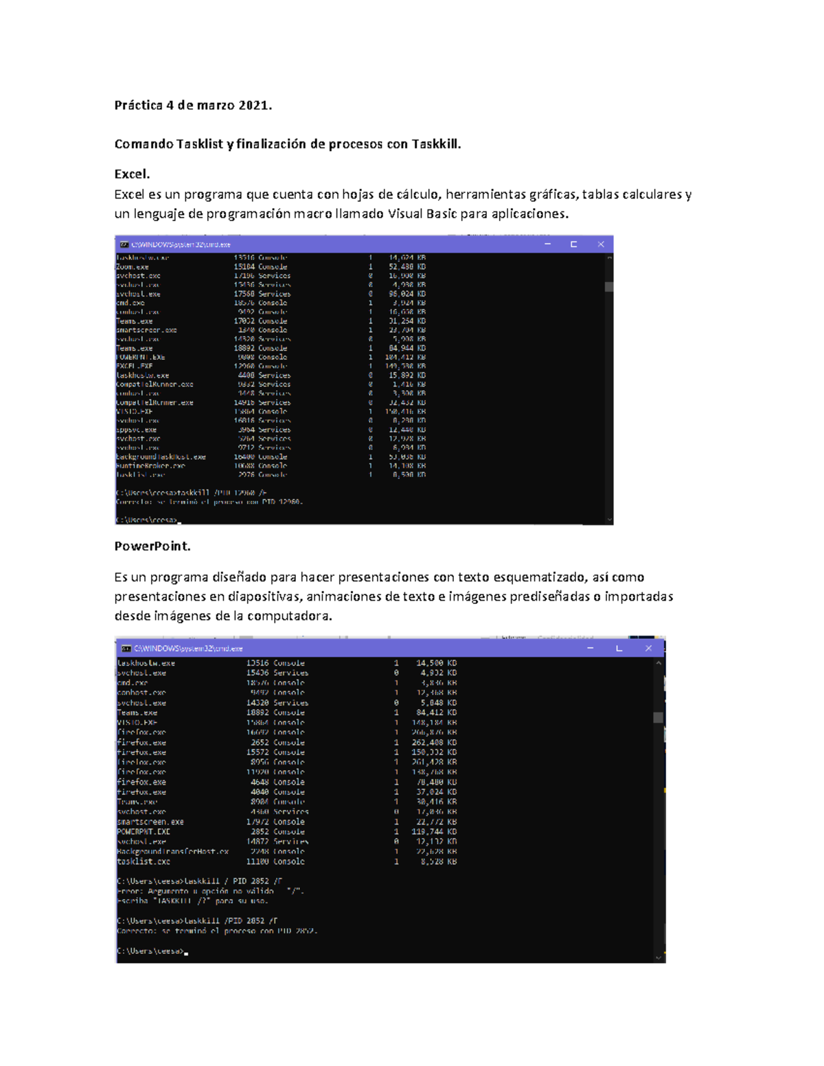 Práctica 4 de marzo 2021 comando taskkill - Práctica 4 de marzo 2021 ...