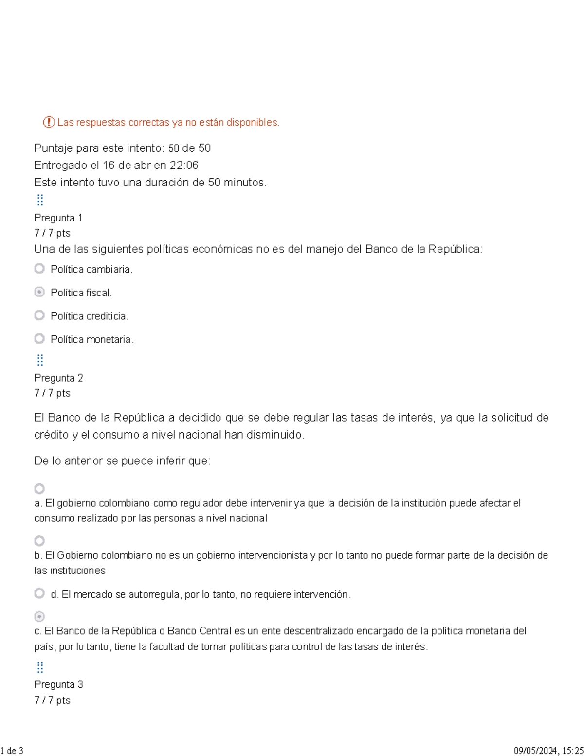 Escenario 5 - EXAMEN - Las respuestas correctas ya no están disponibles. Puntaje para este - Studocu