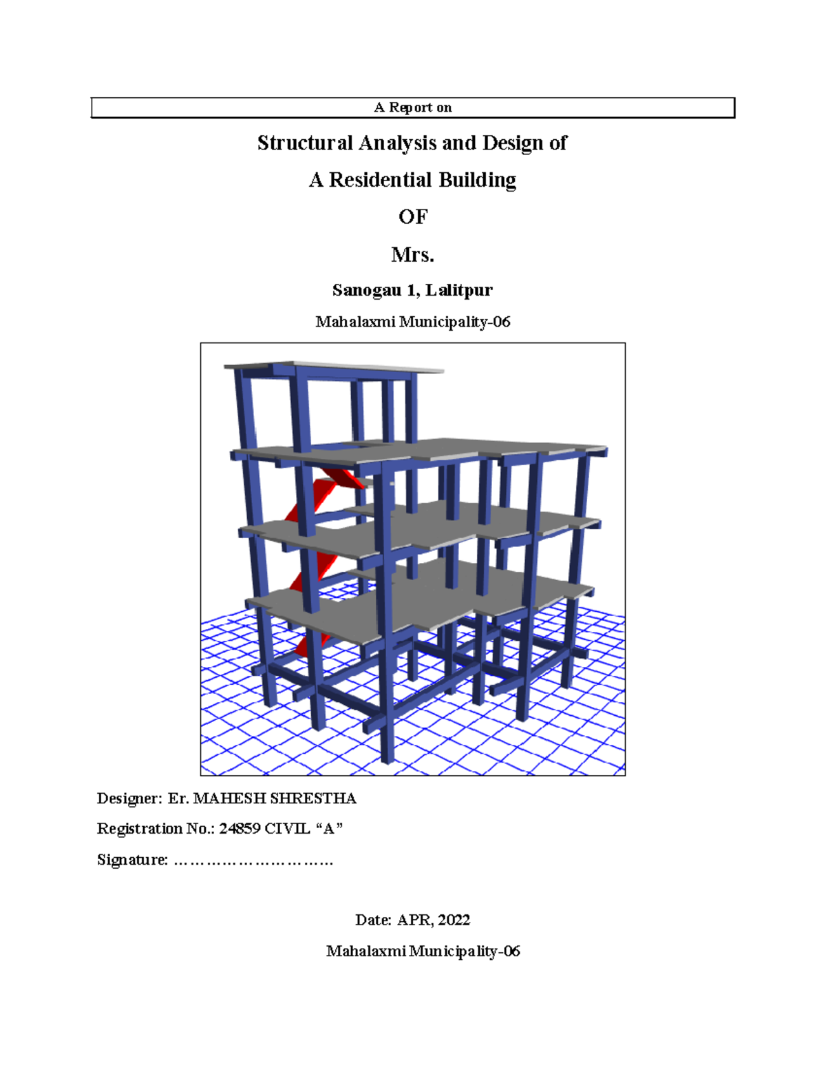 A Report on - Use full for analysis - A Report on Structural Analysis ...