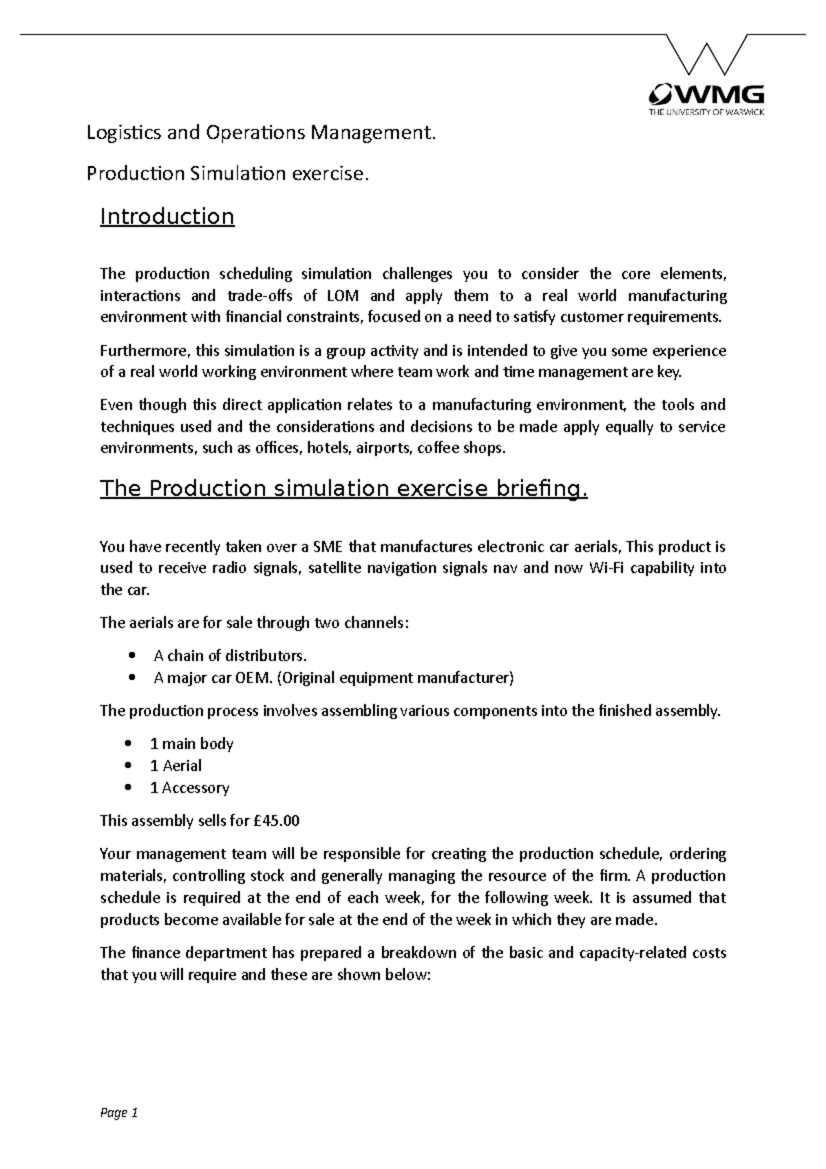1a. LOM Production scheduling simulation - Production Simulation ...