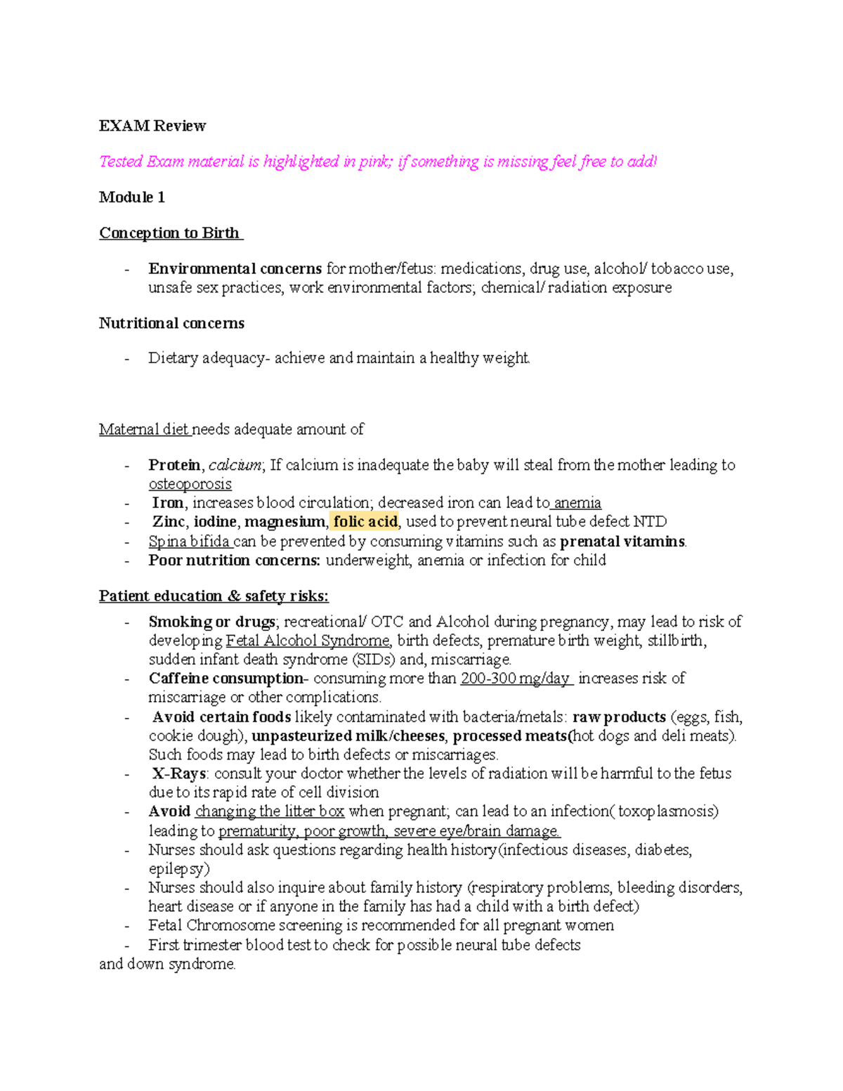 Nur 1023 final review New All CLass work - EXAM Review Tested Exam ...