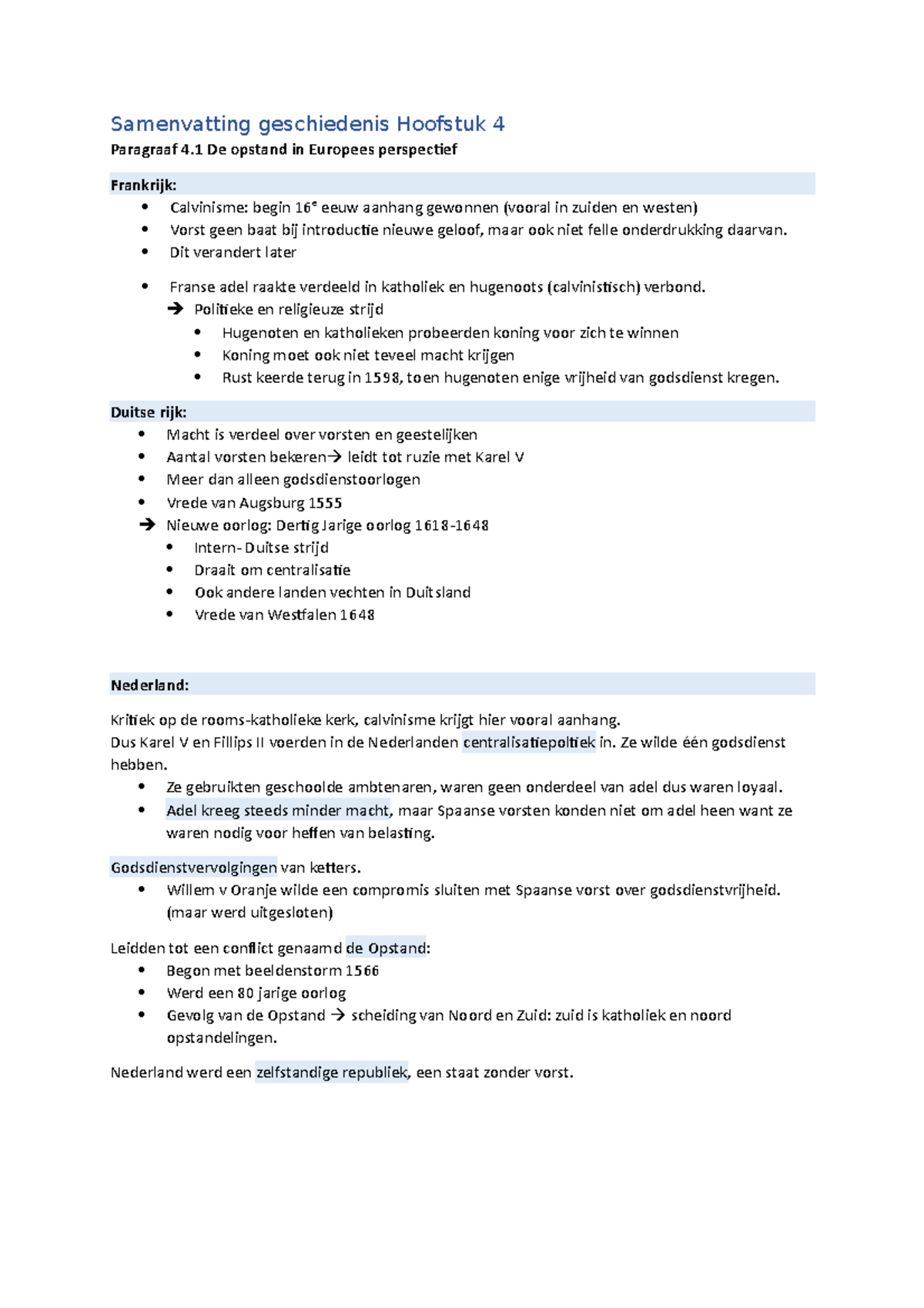Samenvatting geschiedenis Hoofstuk 4 - Dit verandert later Franse adel ...