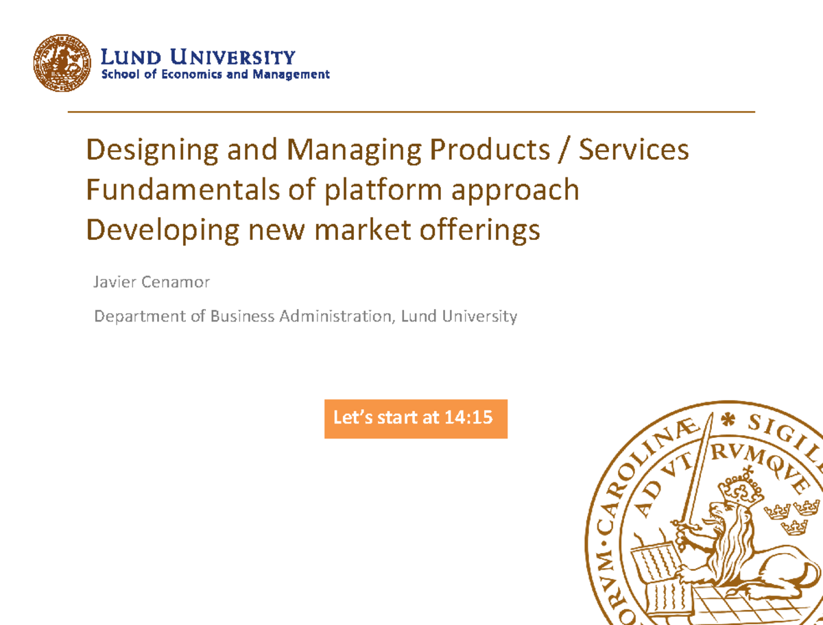 Ch.8-9. Products-Services - Designing and Managing Products / Services ...