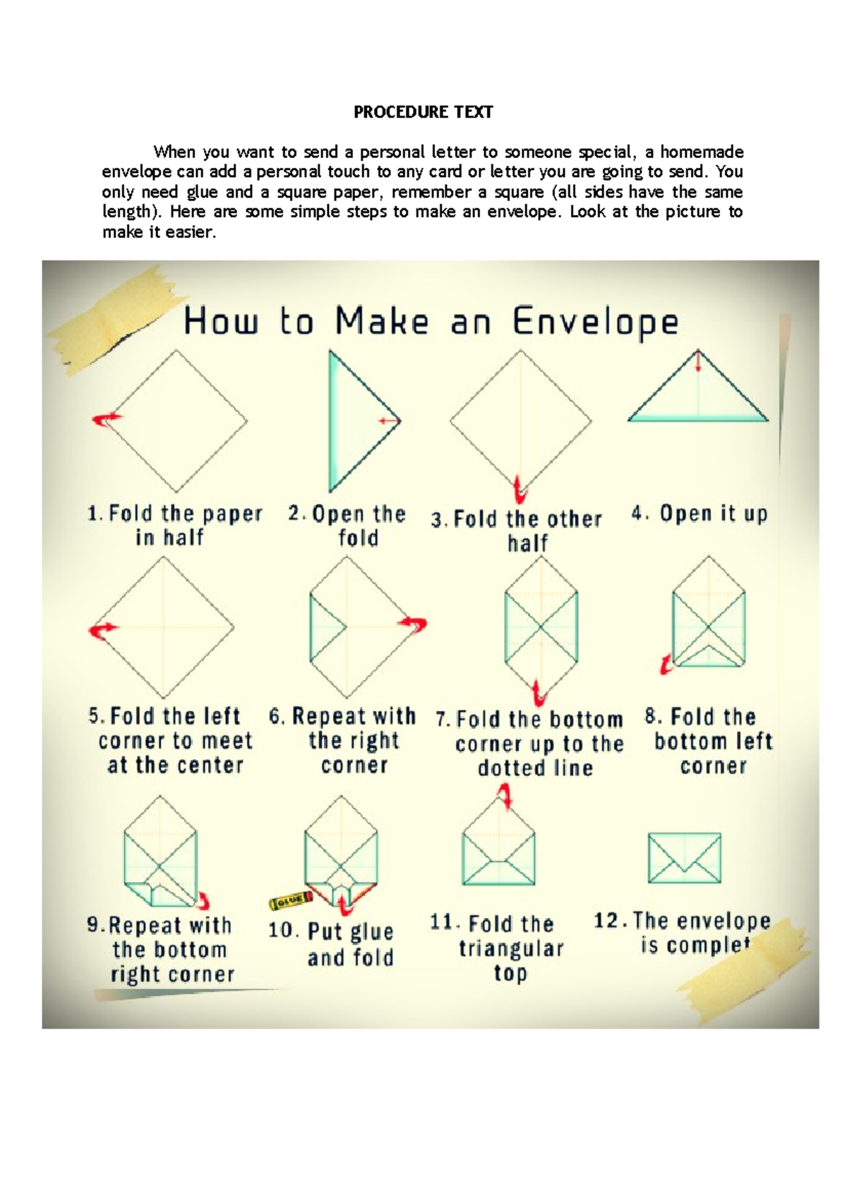 Procedure TEXT - PROSEDUR PEMBUATAN TEKS KALIMAT - PROCEDURE TEXT When ...