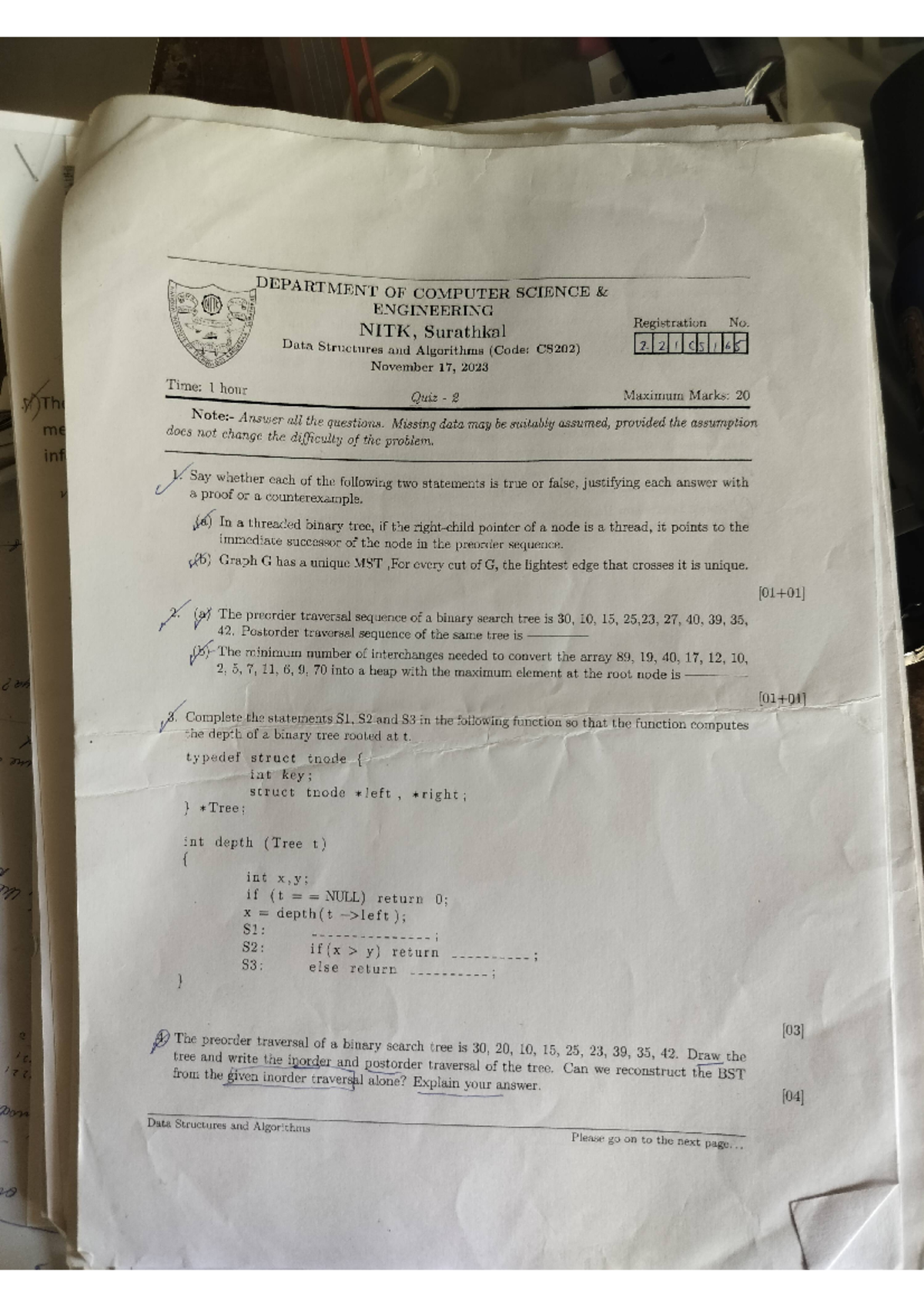 3rd sem papers - DEPARTMENT OF COMPUTER SCIENCE ENGINEERING ...