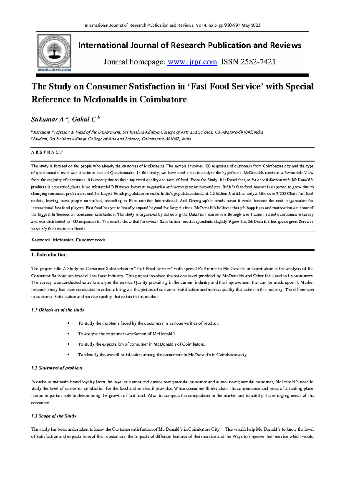 Ijrpr 12764 - jay nako - International Journal of Research Publication ...