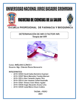Urocultivo y coprocultivo - UNIVERSIDAD NACIONAL JORGE BASADRE GROHMANN ...
