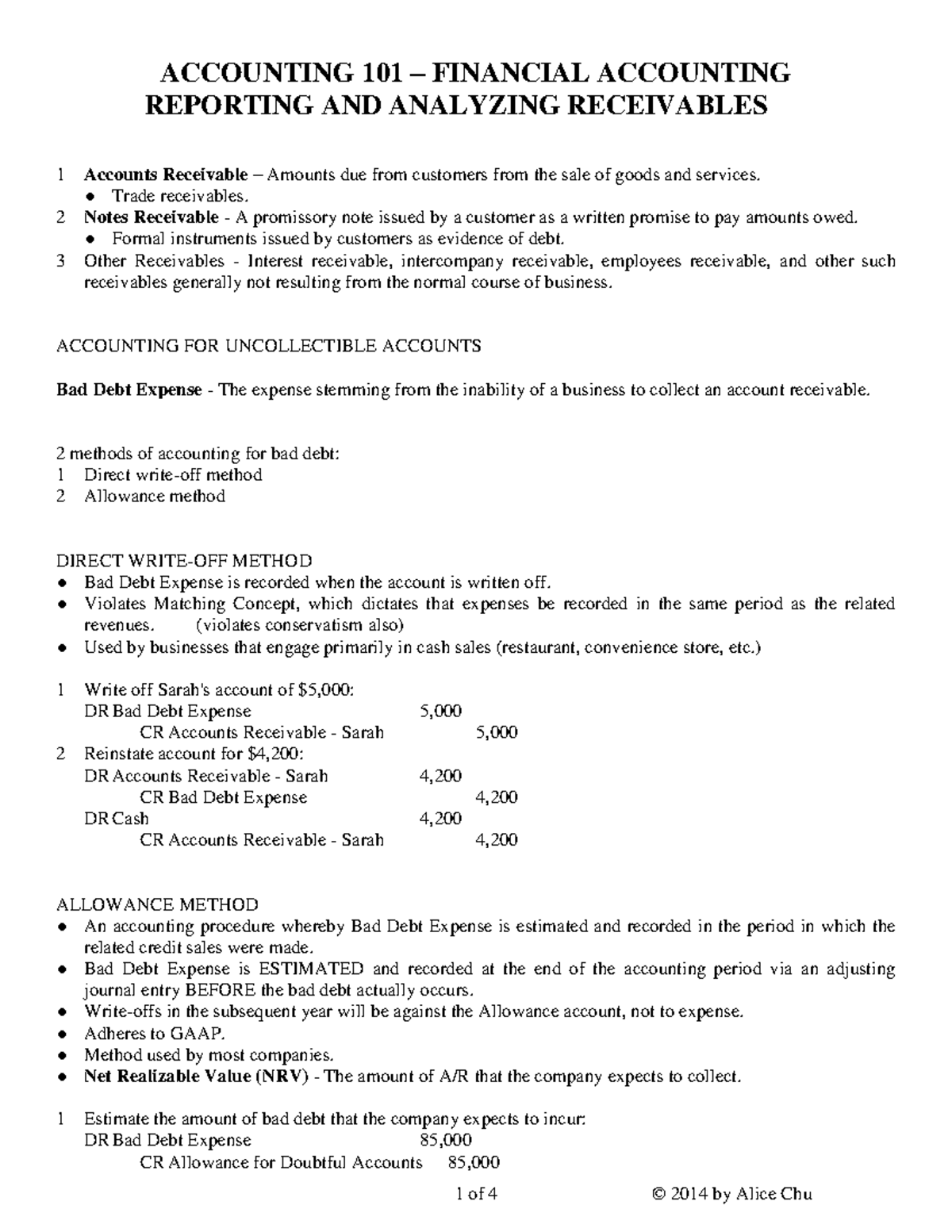 Acct101 lecture notes chapter 8 - ACCOUNTING 101 – FINANCIAL ACCOUNTING ...