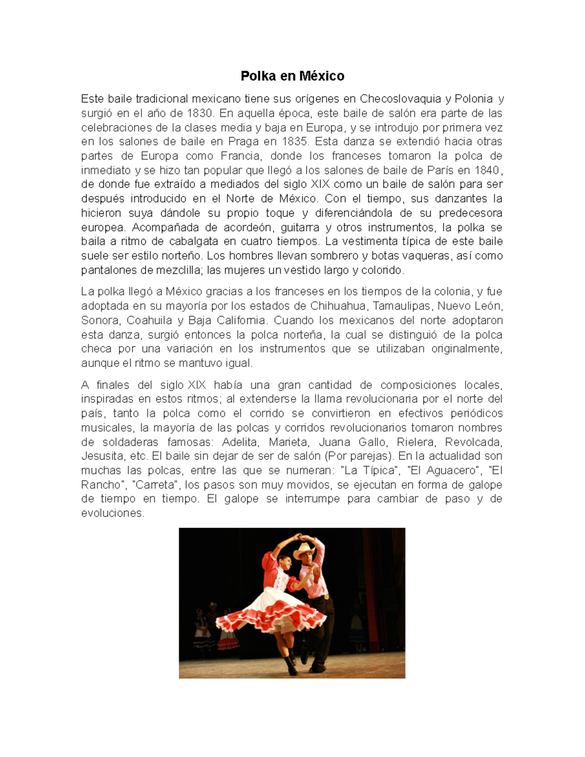 Polka en México - ... - Polka en México Este baile tradicional mexicano ...