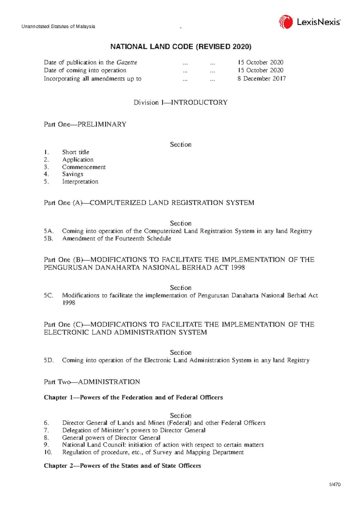 [Tab-1] 323, 327 of NLC 2020 - NATIONAL LAND CODE (REVISED 2020) Date ...