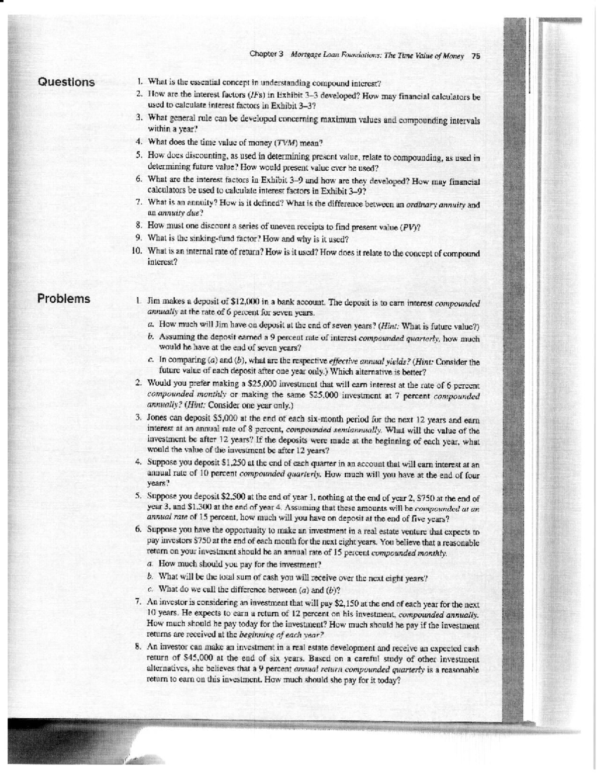 chapter 3-4 homework assigned - REAL EST 740 - Studocu