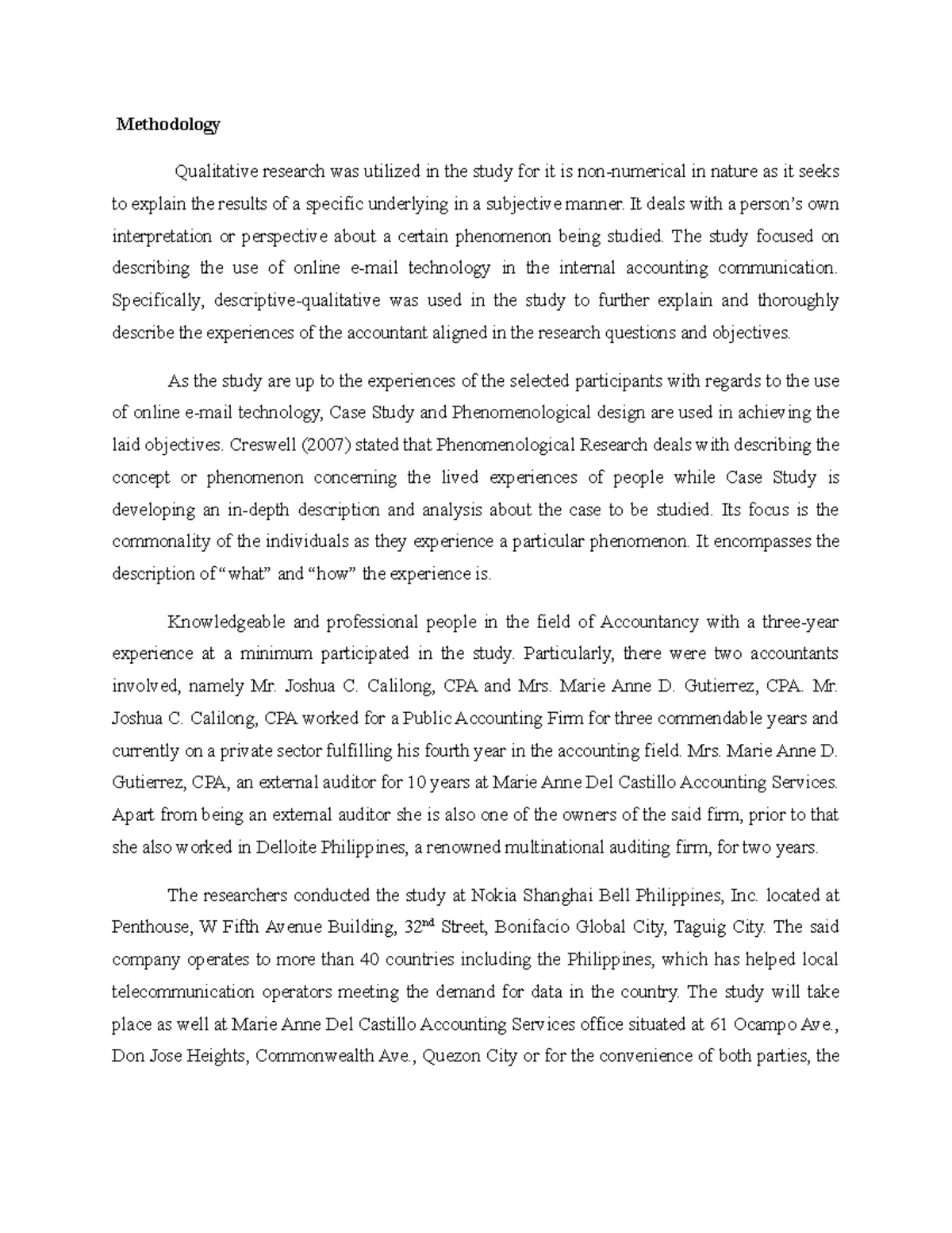 Abstract Art - notes - Methodology Qualitative research was utilized in ...