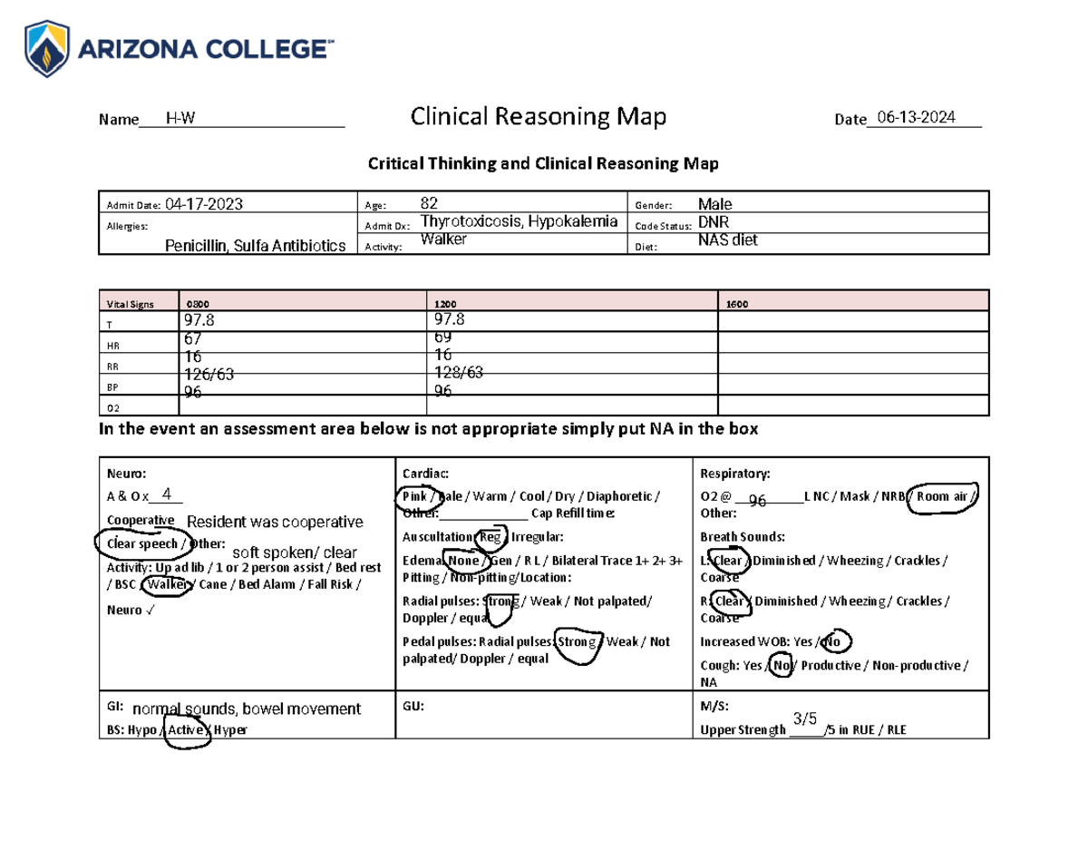 Critical Thinking Map Fundamentals - Name ...