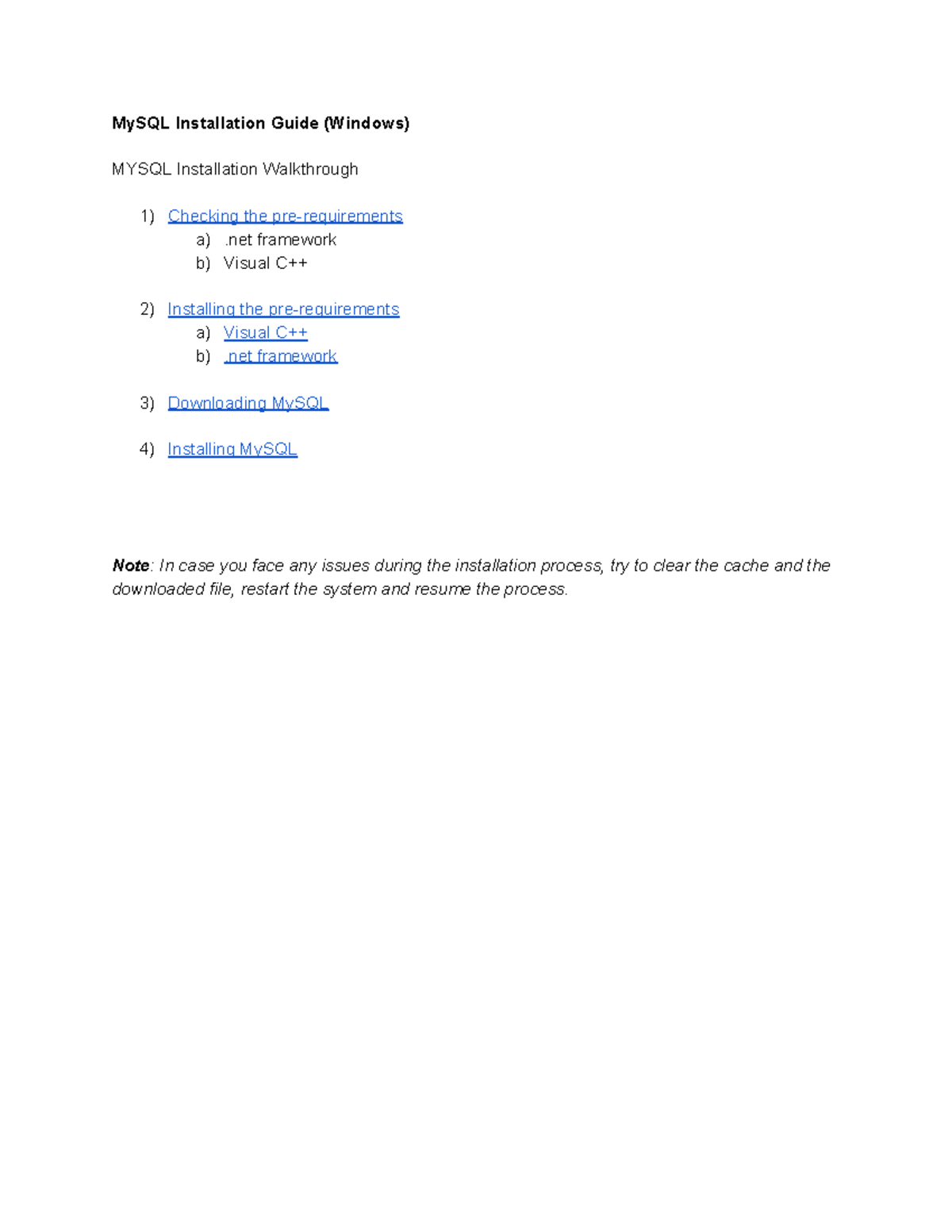 My Sql Installation Guide Windows Mysql Installation Guide Windows Mysql Installation