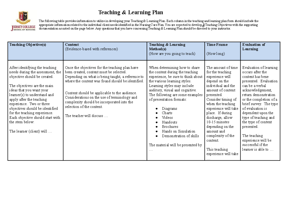 Teaching+Plan+updated+03232022-3.docx - Teaching & Learning Plan The ...